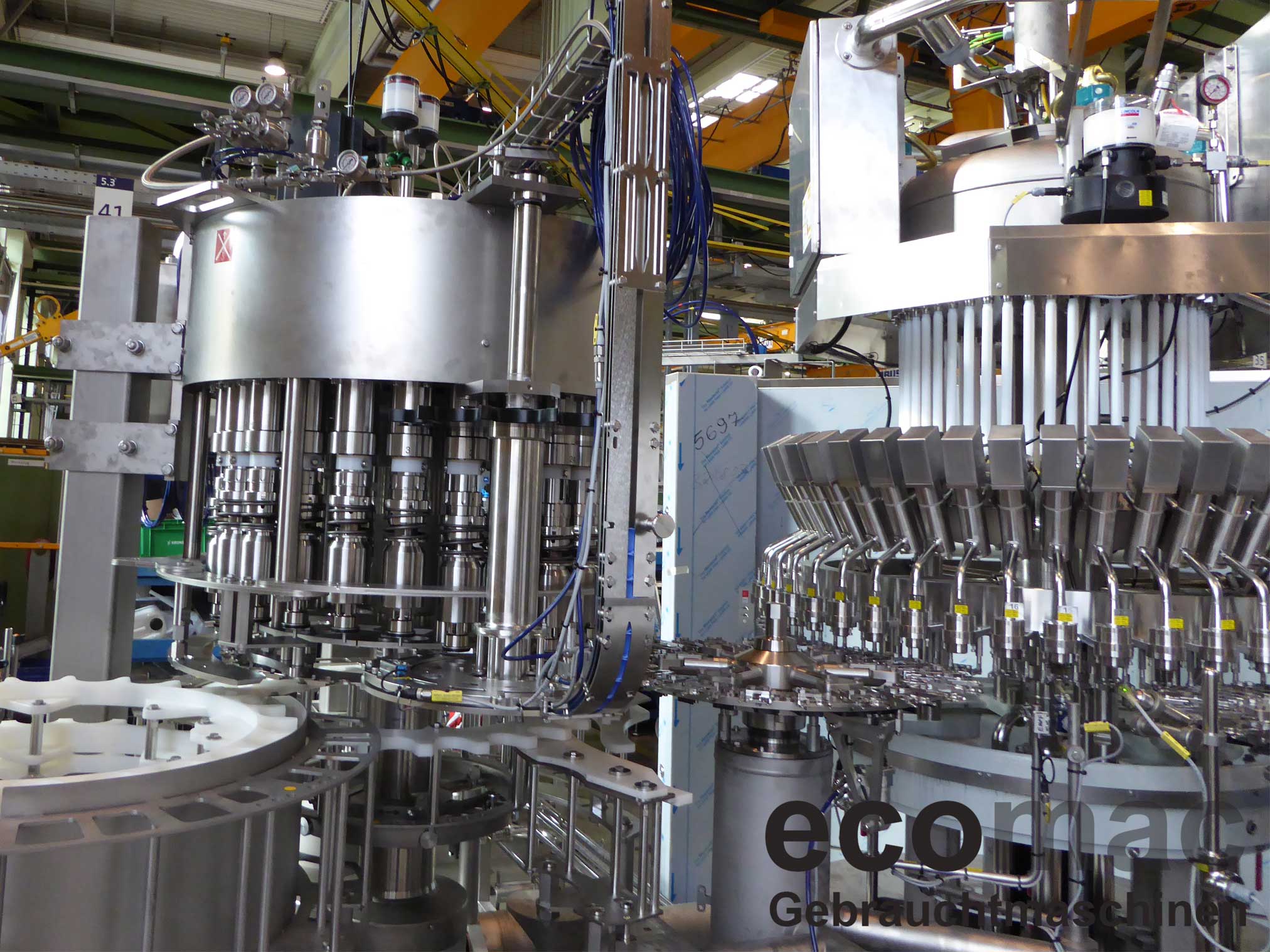 Filler PET water flat used machine Krones ecomac Neutraubling - ecomac