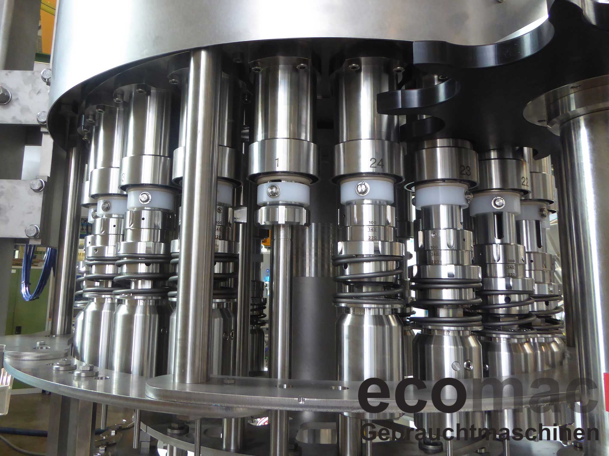 Filler PET water flat used machine Krones ecomac Neutraubling - ecomac