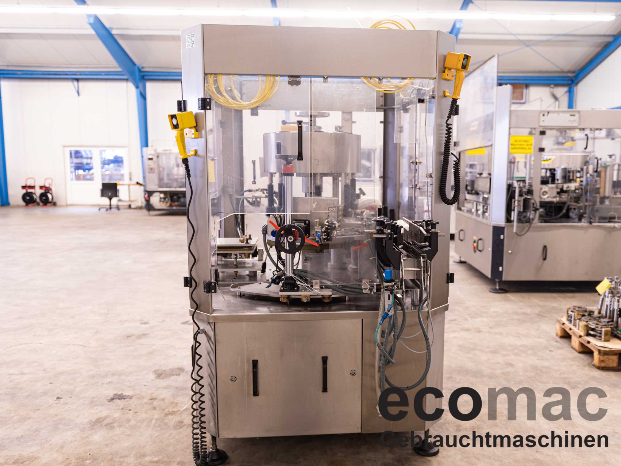 ecomac Krones Gernep labelling machine Rollina wrap around label hot ...