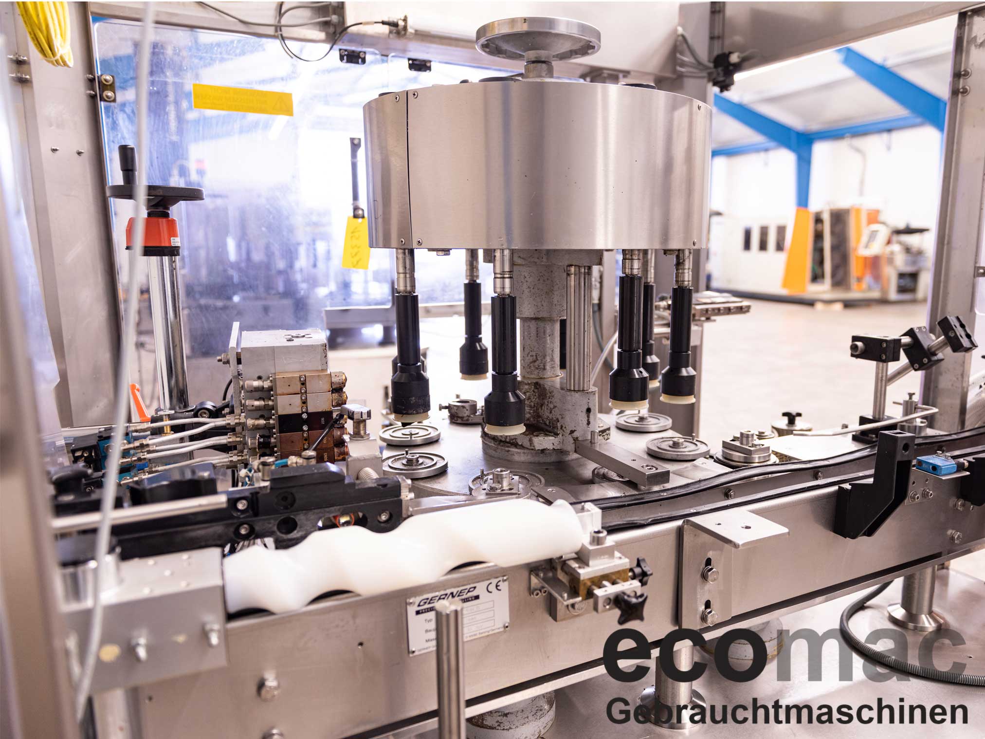 ecomac Krones Gernep labelling machine Rollina wrap around label hot ...