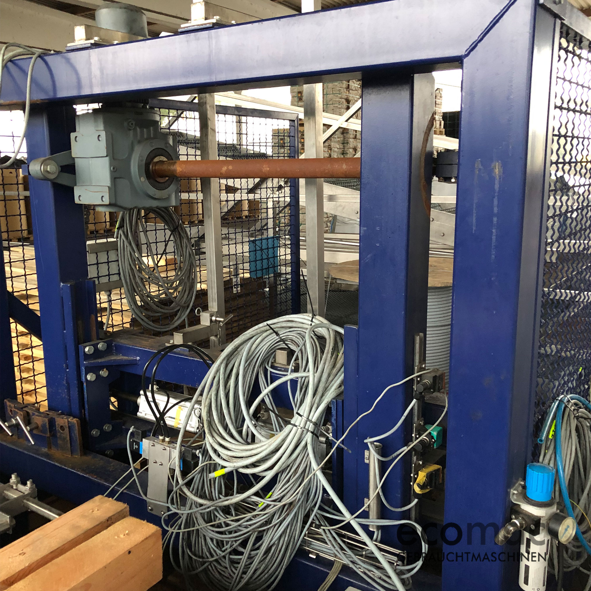 Used Empty Pallet Magagzine with Pallet Conveyor # 10-23630 - ecomac